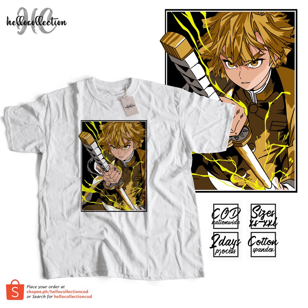Demon Slayer - Zenitsu Slash Thunder Anime Shirt hellocollectioncod ...