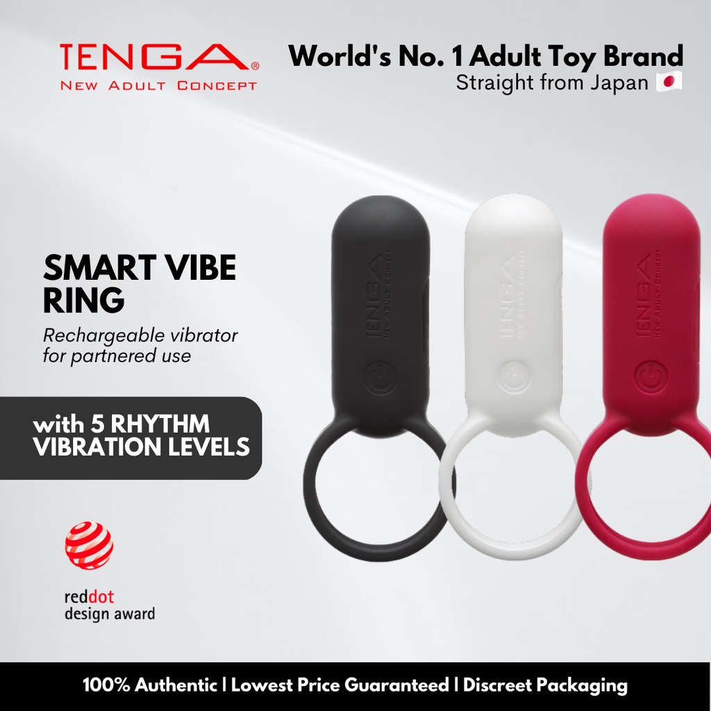 TENGA Smart Vibe Ring (SVR) Vibrator [Rechargeable Couple Vibrating ...