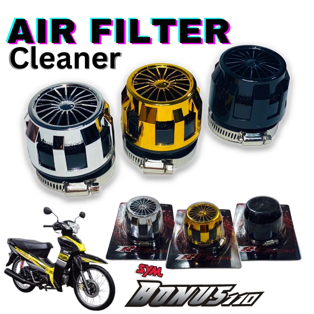 SYM Bonus X | Motorcycle Mushroom Head Air Filter Cleaner Universal ...