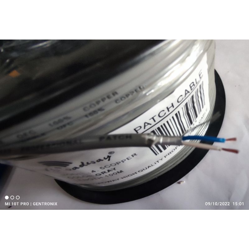 1 roll patch cable for audio 4.5.(gray) 100m | Shopee Philippines