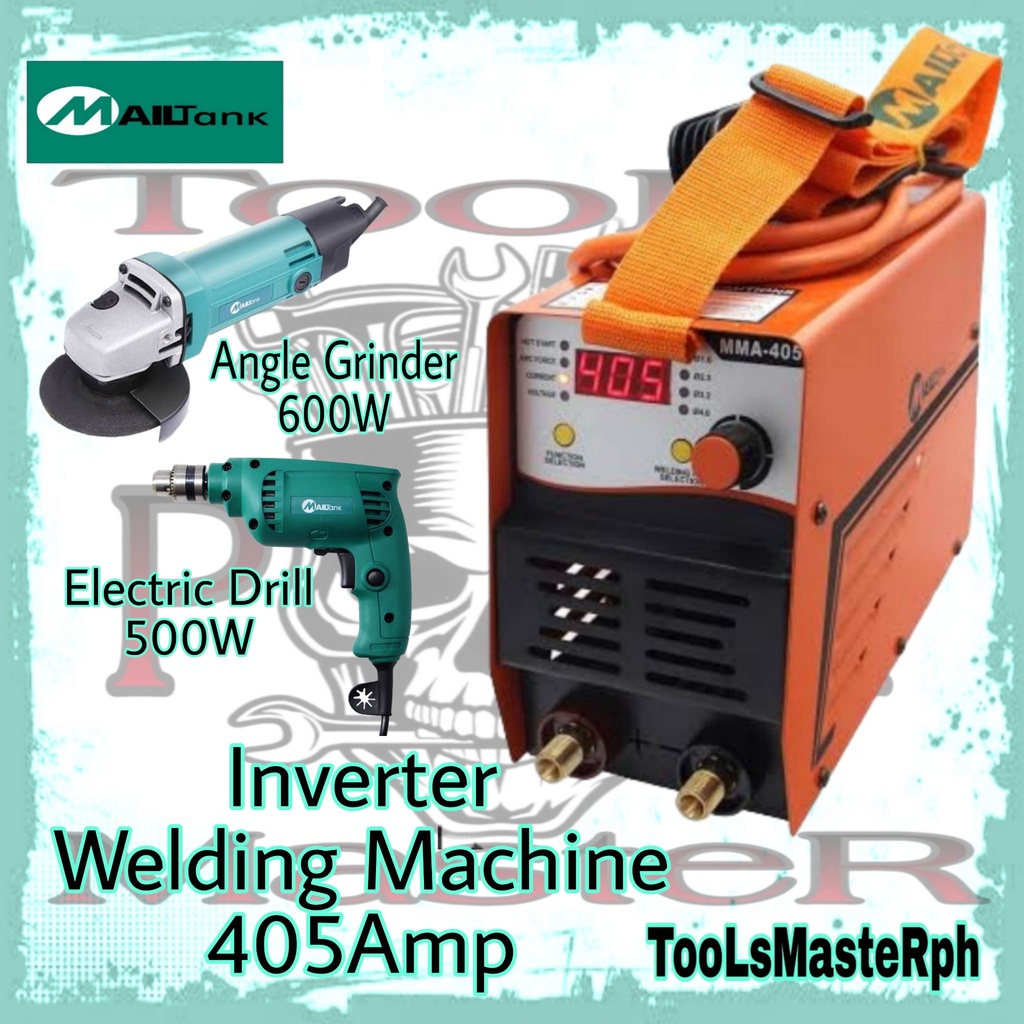 MAILTANK 405Amp Inverter Welding Machine SH-102 with Angle Grinder 600W ...