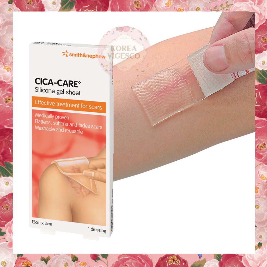 [Smith & Nephew] Cica-Care Silicone Gel Sheet 12 x 3cm / Effective ...