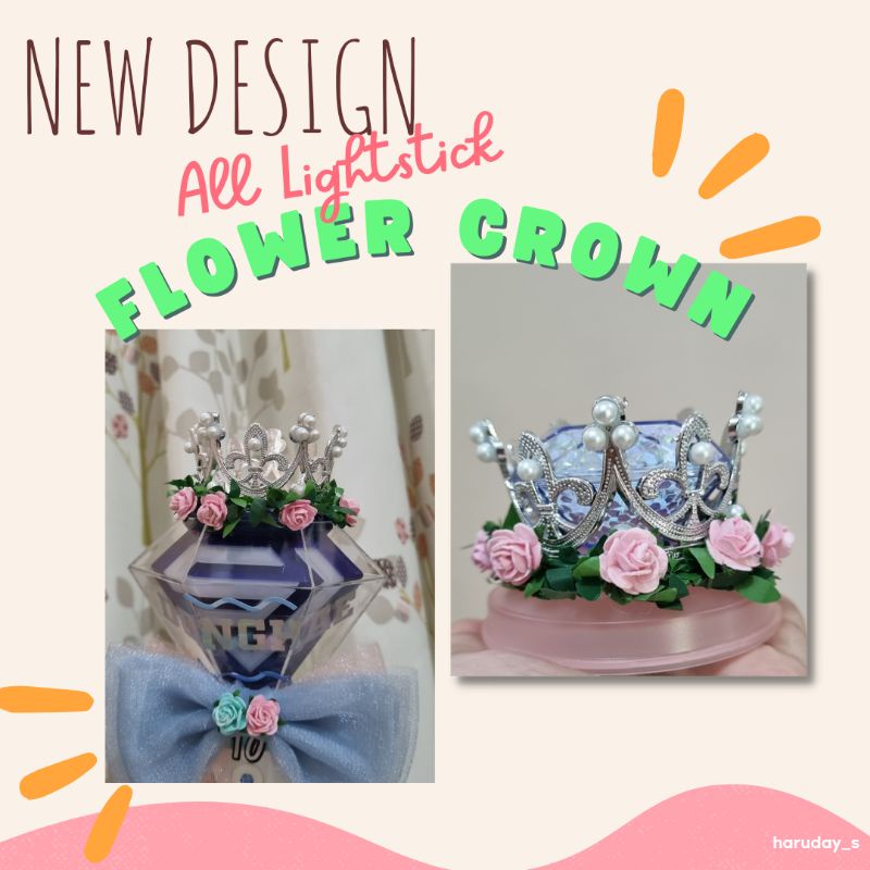 Flower CROWN ALL LIGHTSTICK Decoration LIGHTSTICK SEVENTEEN SUPER ...