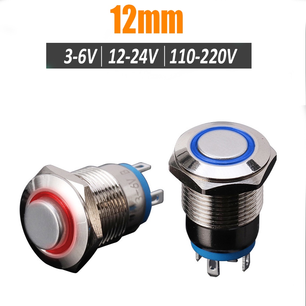 12mm Stainless Steel Release Push Button, Self-Recovery Push Button ...