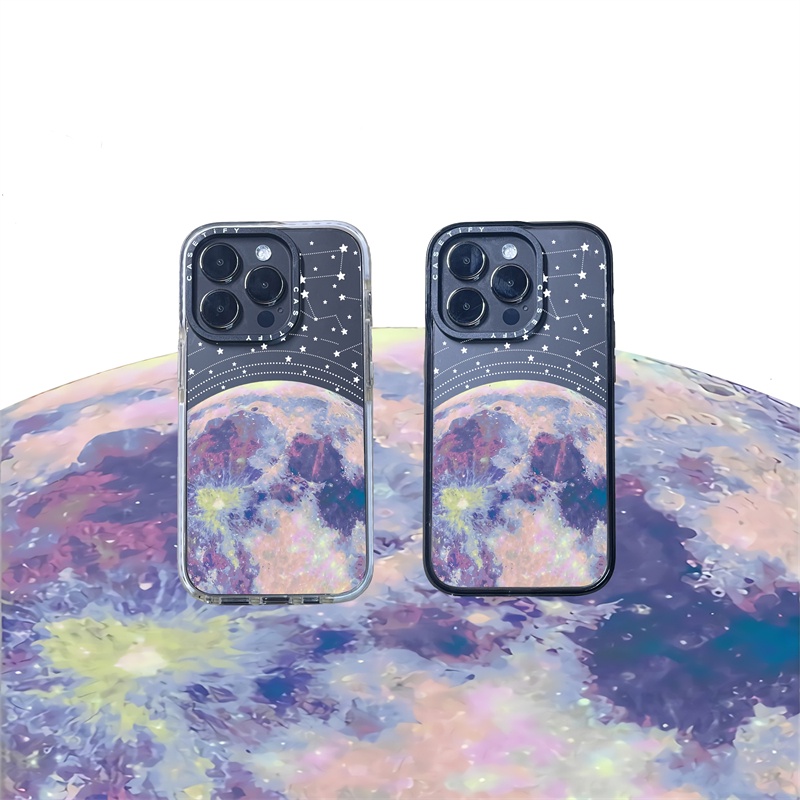 CASECASE X Earth Black White Edge Clear Casing Apple IPhone 11 12 13 14 ...