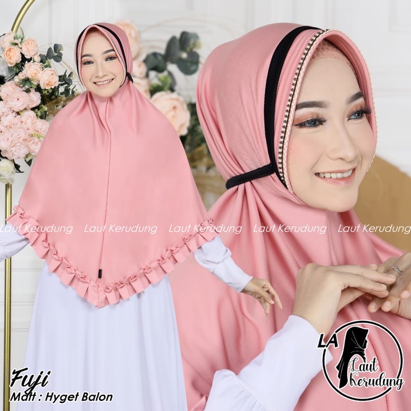 HITAM HIJAU Hijab syari fuji laut Veil/Hijab syari jumbo/Veil Khimar ...