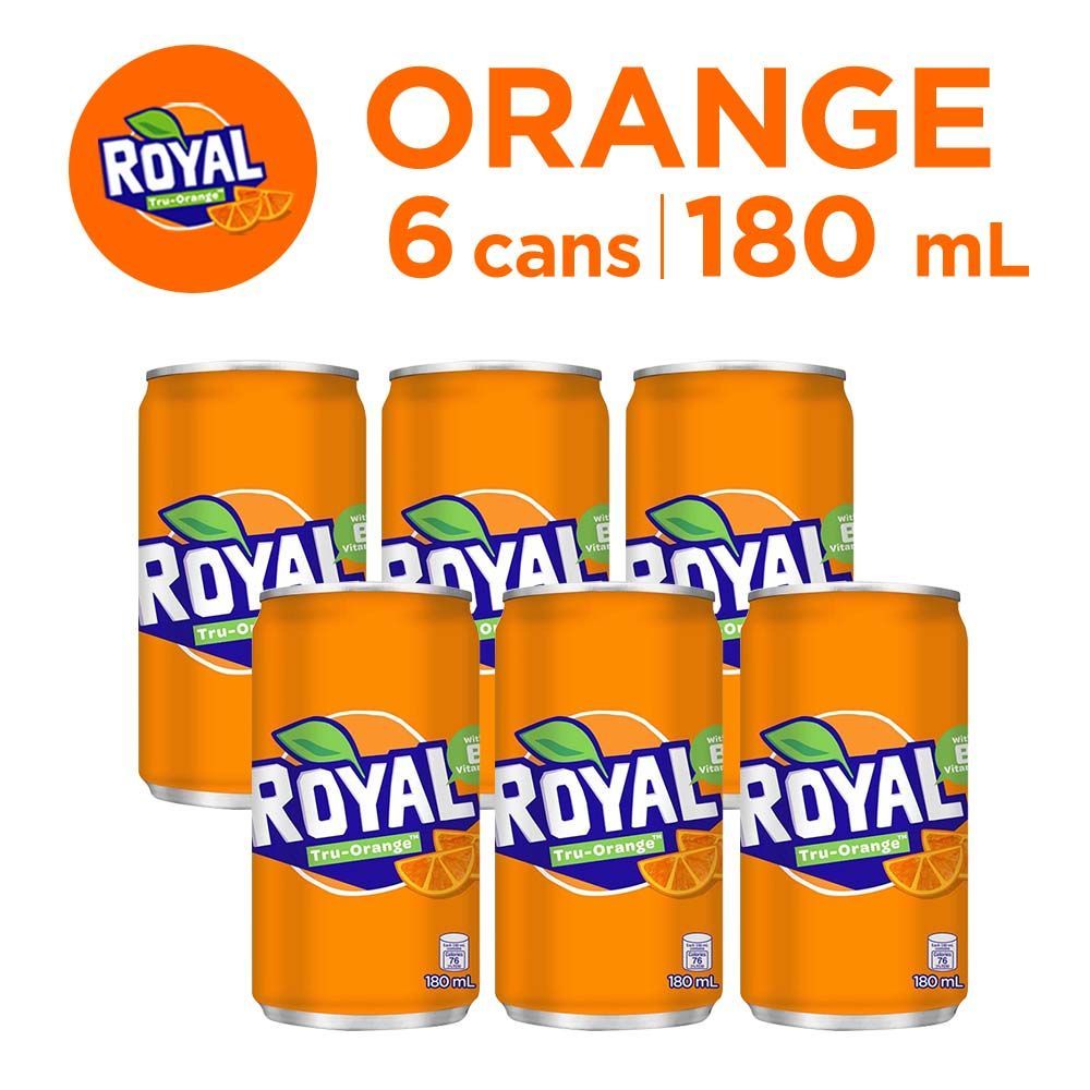 Royal Tru-Orange Taste Mini Cans 180ml Multipack | Shopee Philippines