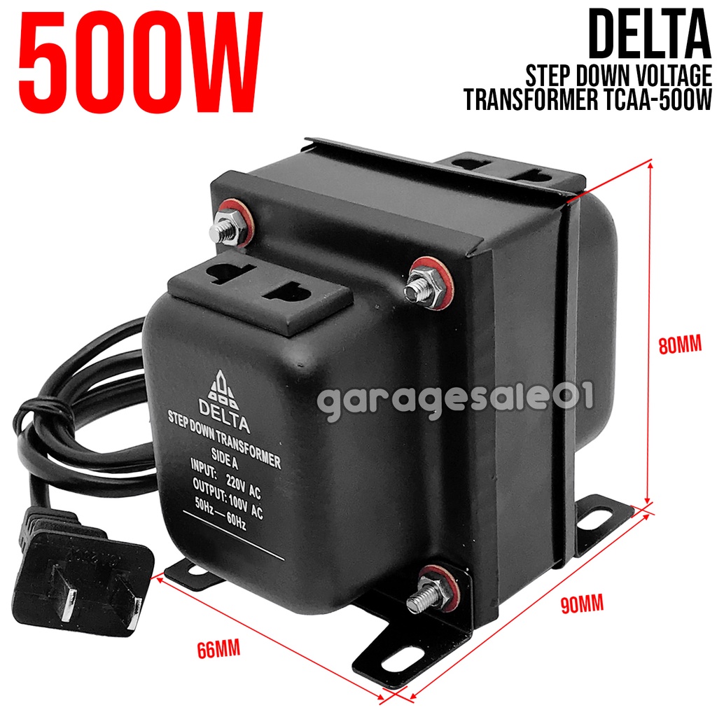 500W DELTA Step Down Voltage Transformer StepDown 500W | Shopee Philippines
