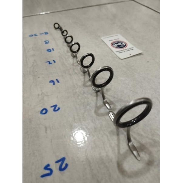 Ring GUIDE FUJI CCBSLVOG Contents 7PC ORIGINAL, RING Fishing Rod JIGING ...