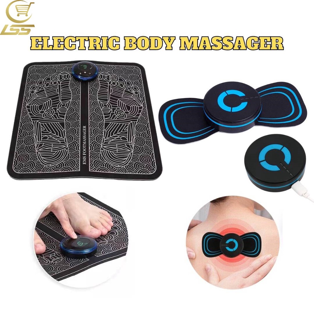 Efeq Rechargeable Mini Electric Massager Portable Body Massager Muscle ...