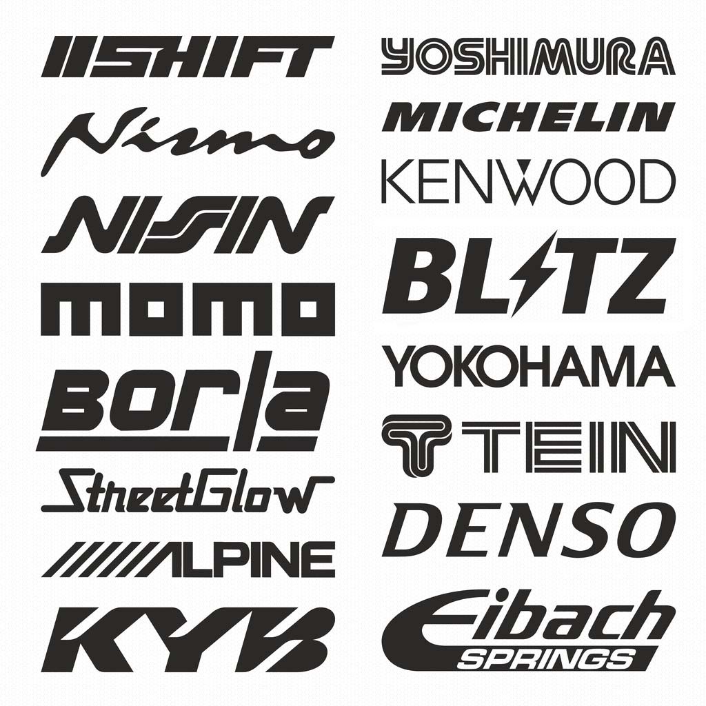 Sponsor Logo Cut Out Sticker Vinyl Waterproof part2 | Shopee Philippines