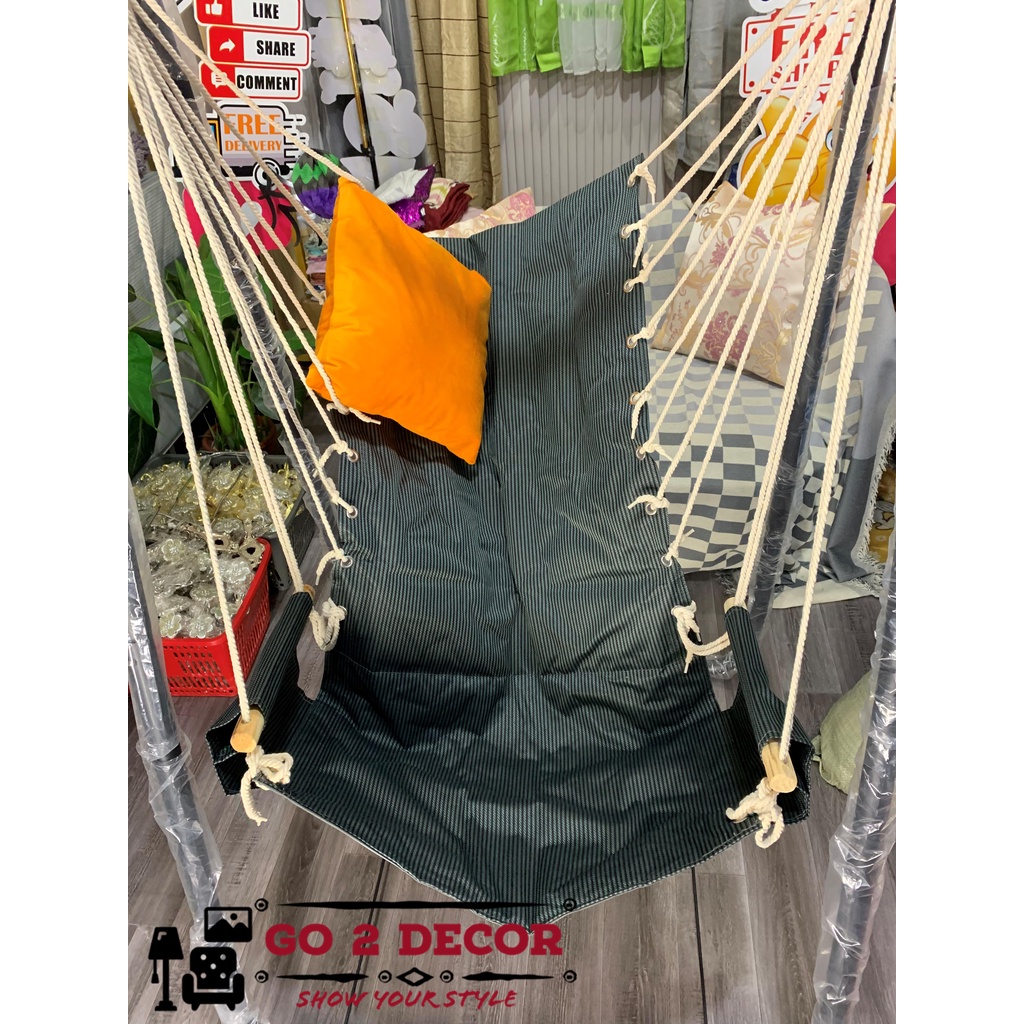 DUYAN (Large) Chair w/Stand Swing Chair Folding Chair Adult Hammock ...
