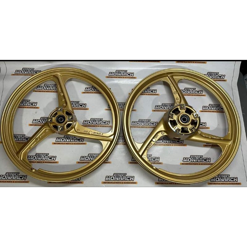 ENKEI 3 SPOKES SUPER SLIM MAGS SET (1.6 x 1.6) 4HOLES FRONT/5HOLES REAR ...