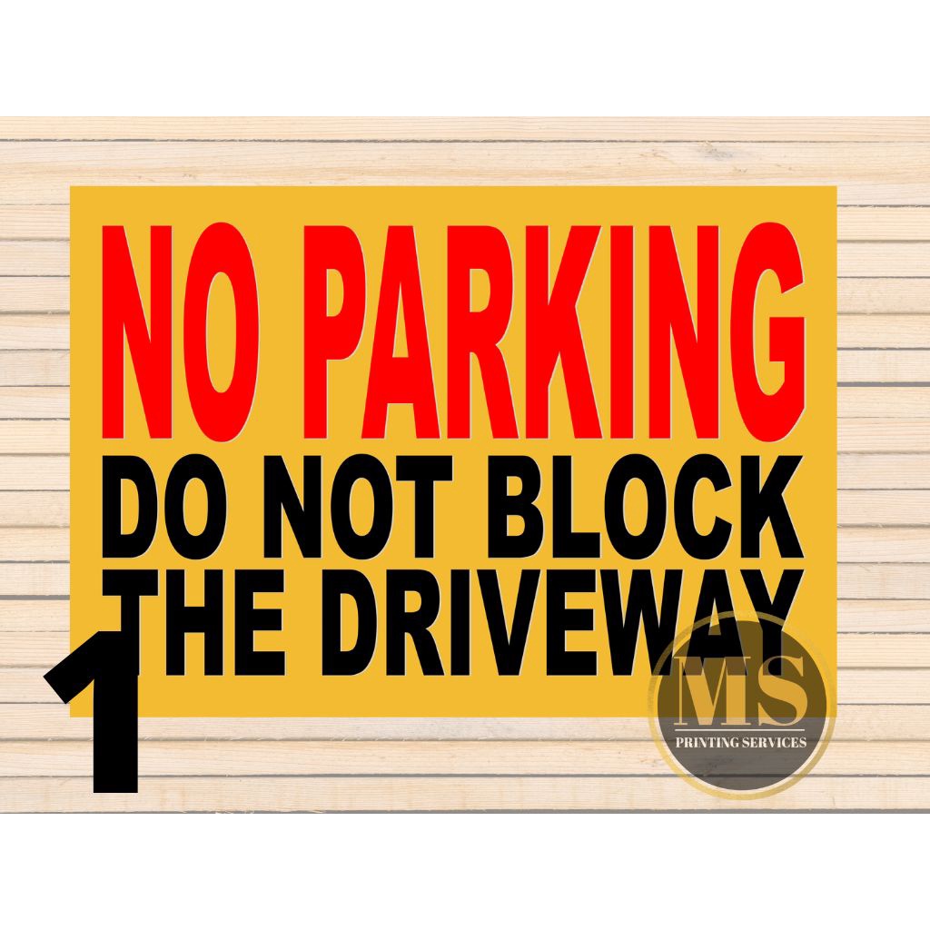 No Parking Bawal Pumarada Sidewalk Daanan ng Tao Dont Block the ...