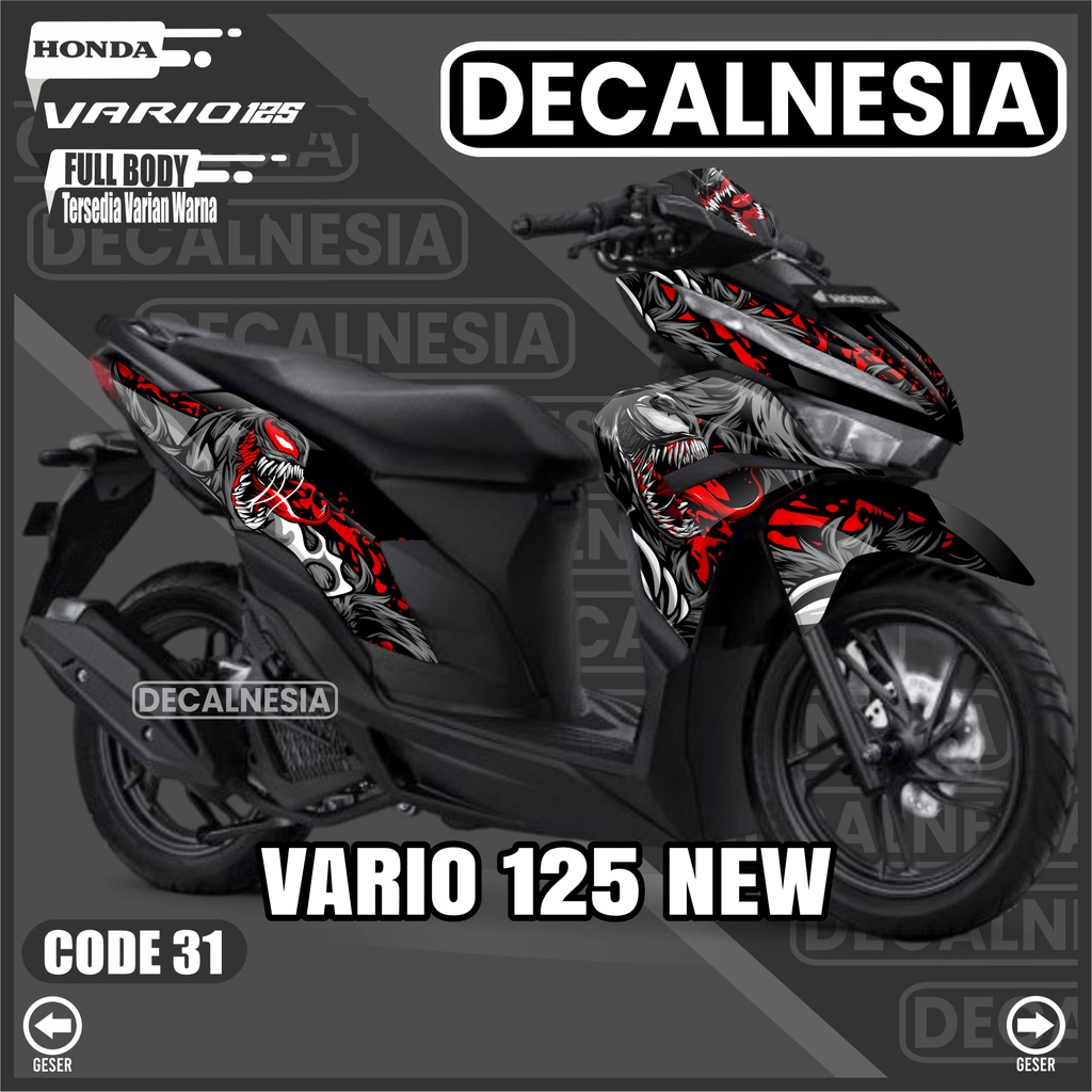 Sticker Decal Vario 125 New 2022 2023 Full Body Sticker CBS ISS SP ...