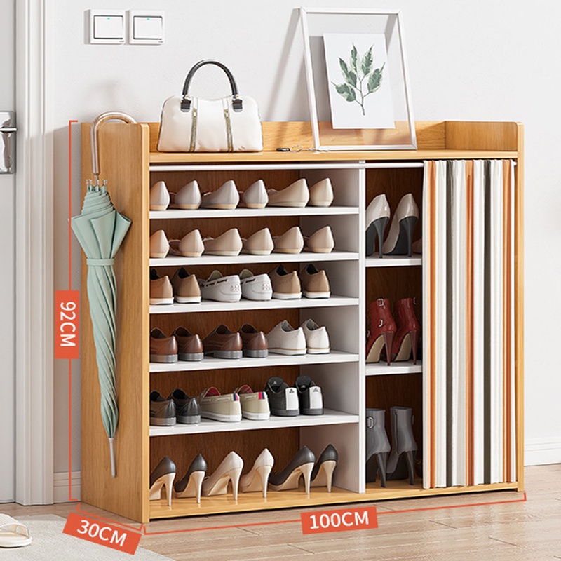 Shoe Cabinet Wood with Drawers Shoe Cabine Storage Shoe Rack Organize ...