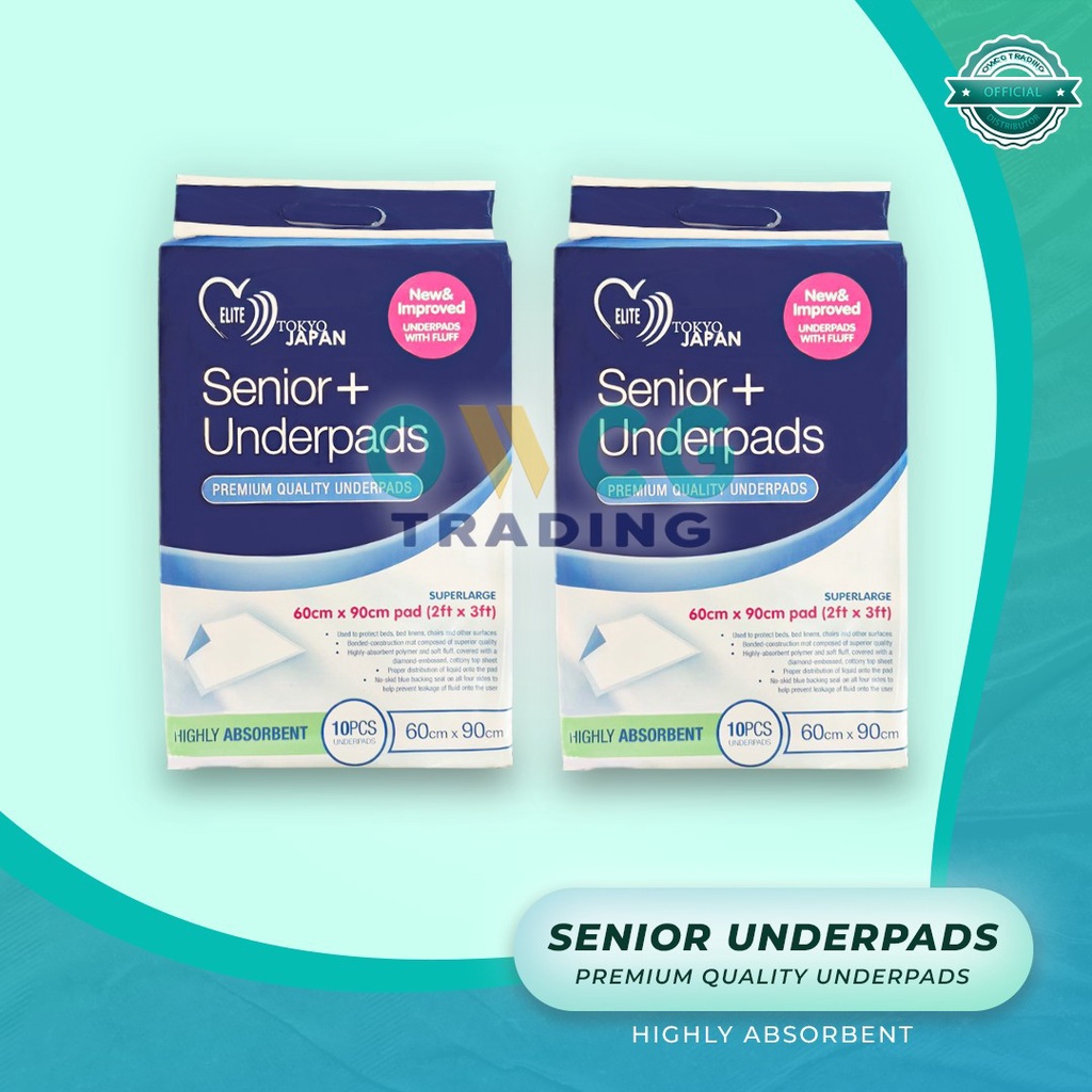 SUREGUARD,ELITE and FRESCO UNDERPADS 10PCS 60cm x 90cm | Shopee Philippines