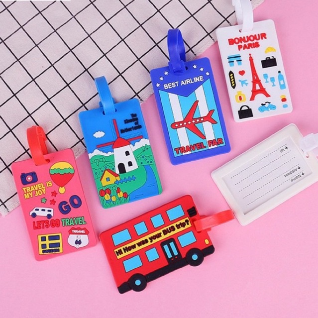 Cartoon Pvc Rubber Soft Luggage Tag for travel bag tag | Shopee Philippines