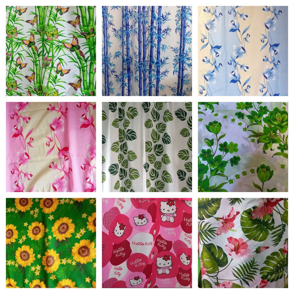 Printed Alpha Geena Gina Pongee Fabric Tela Textile Set B | Shopee ...