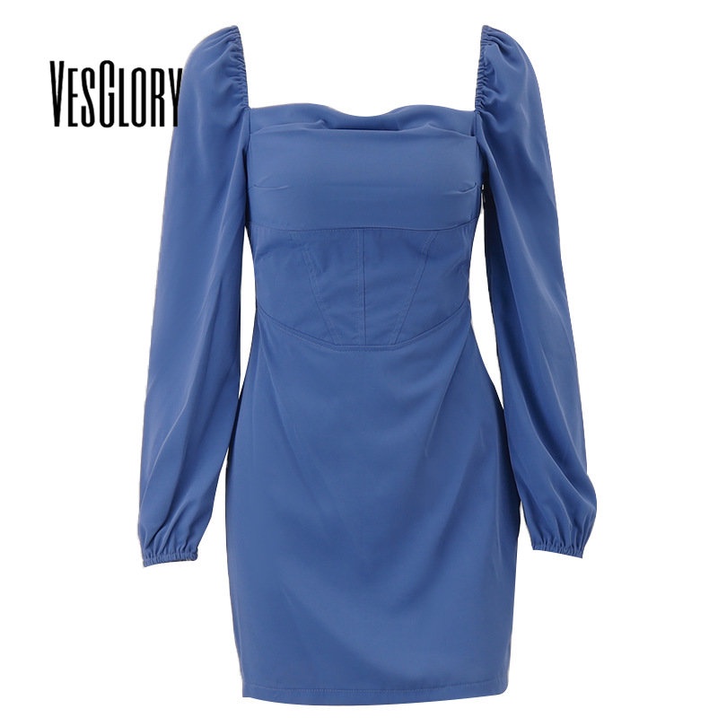 VesGlory Women's Fashion U-neck Sexy Solid Trend Backless Fishbone Slim ...