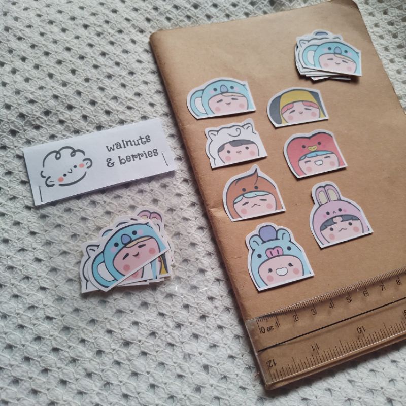 B T S B T 2 1 Peekers Stickers Not Waterproof 14 Pcs Shopee