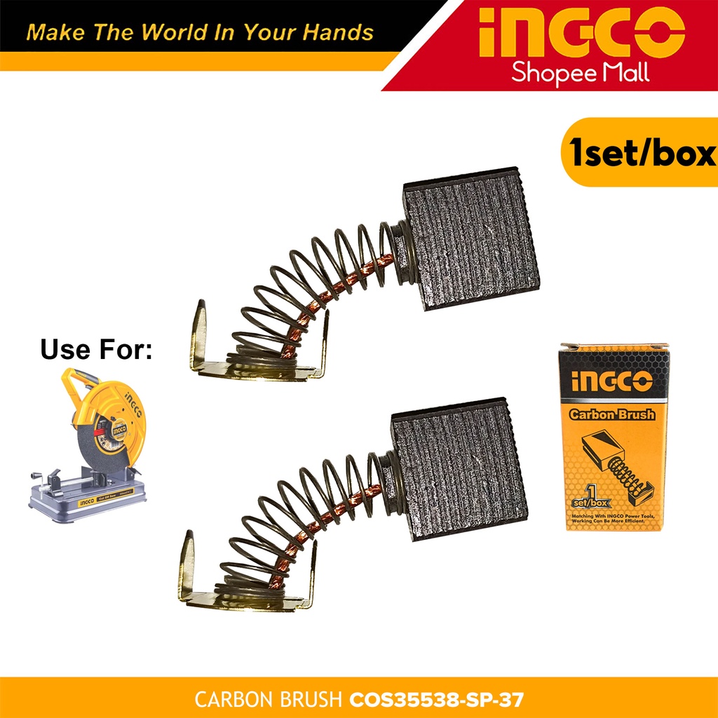 Ingco 2PCS/SET Carbon Brush Replacement Part for Circular & Cut-Off Saw ...