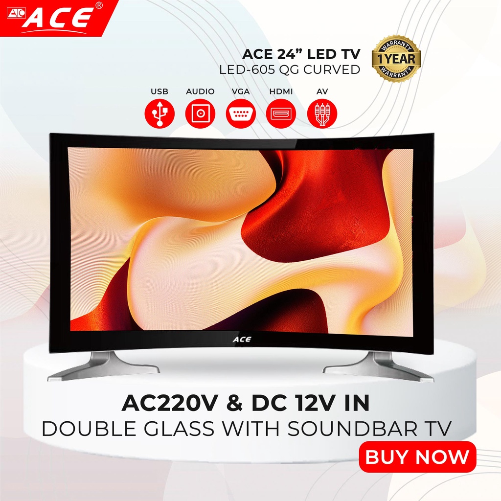 ACE 24" LED-605 Normal-QG Curved TV | Shopee Philippines