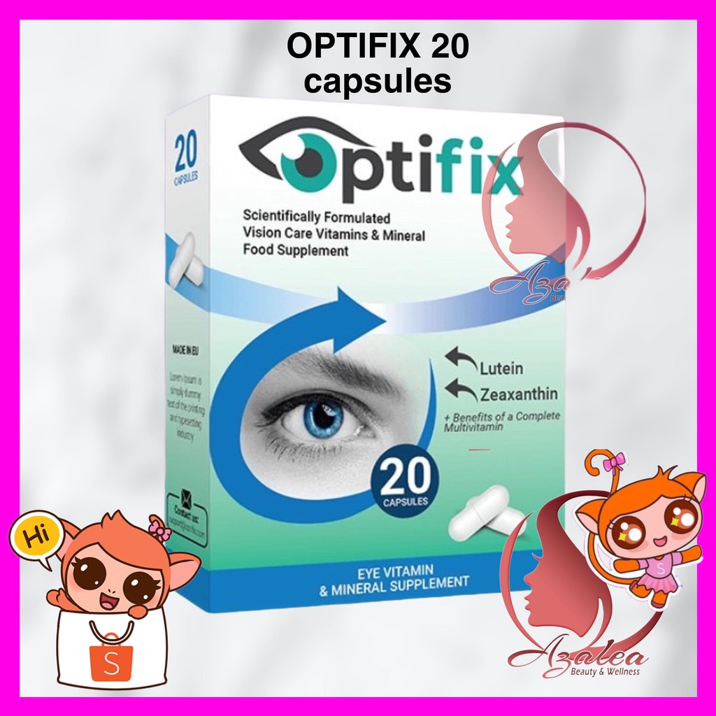 Optifix Regain Sharp Vision 20 Capsules| Eye Vision Care | Shopee ...