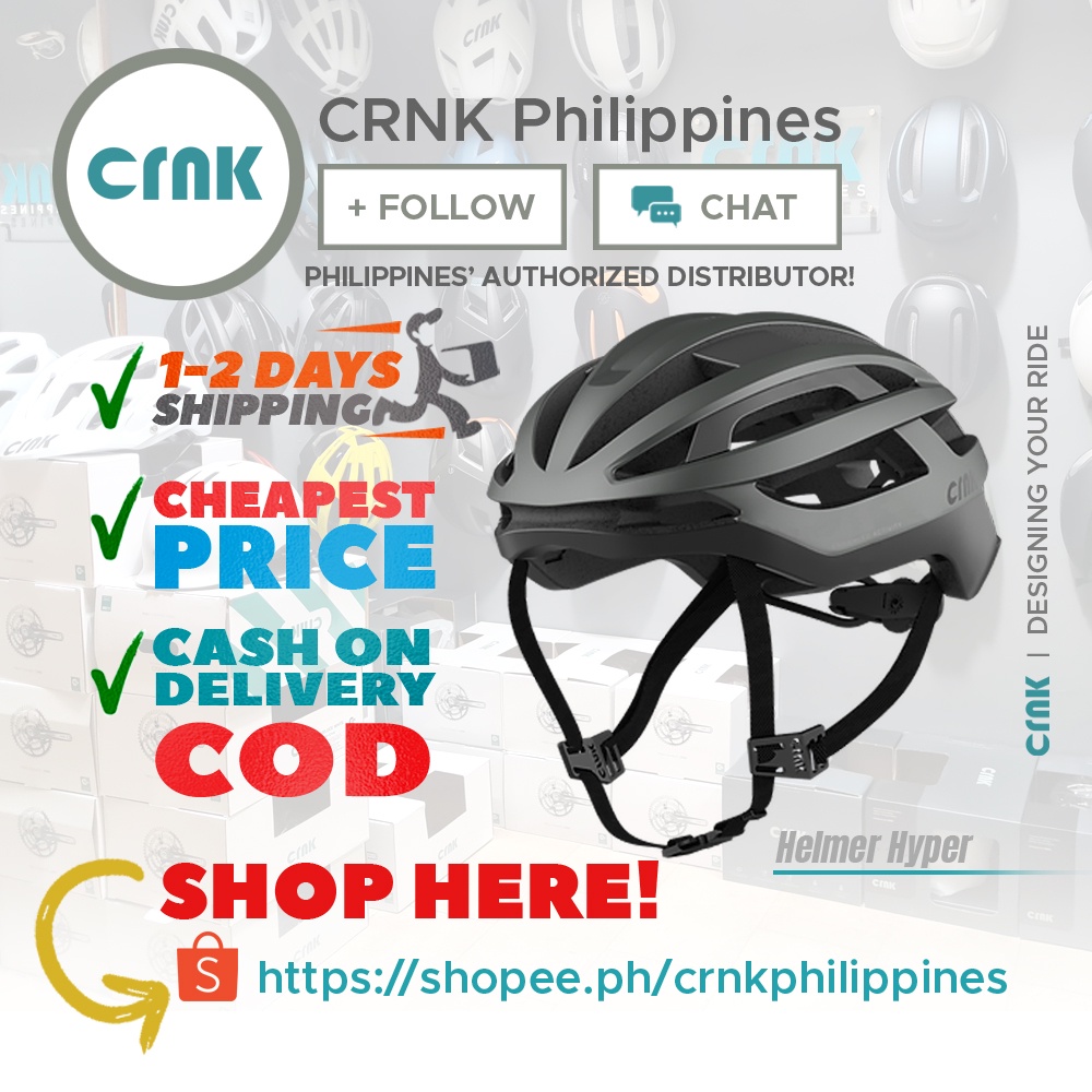 CRNK 2022 HELMER HYPER Ultralight Bicycle Helmet | Shopee Philippines