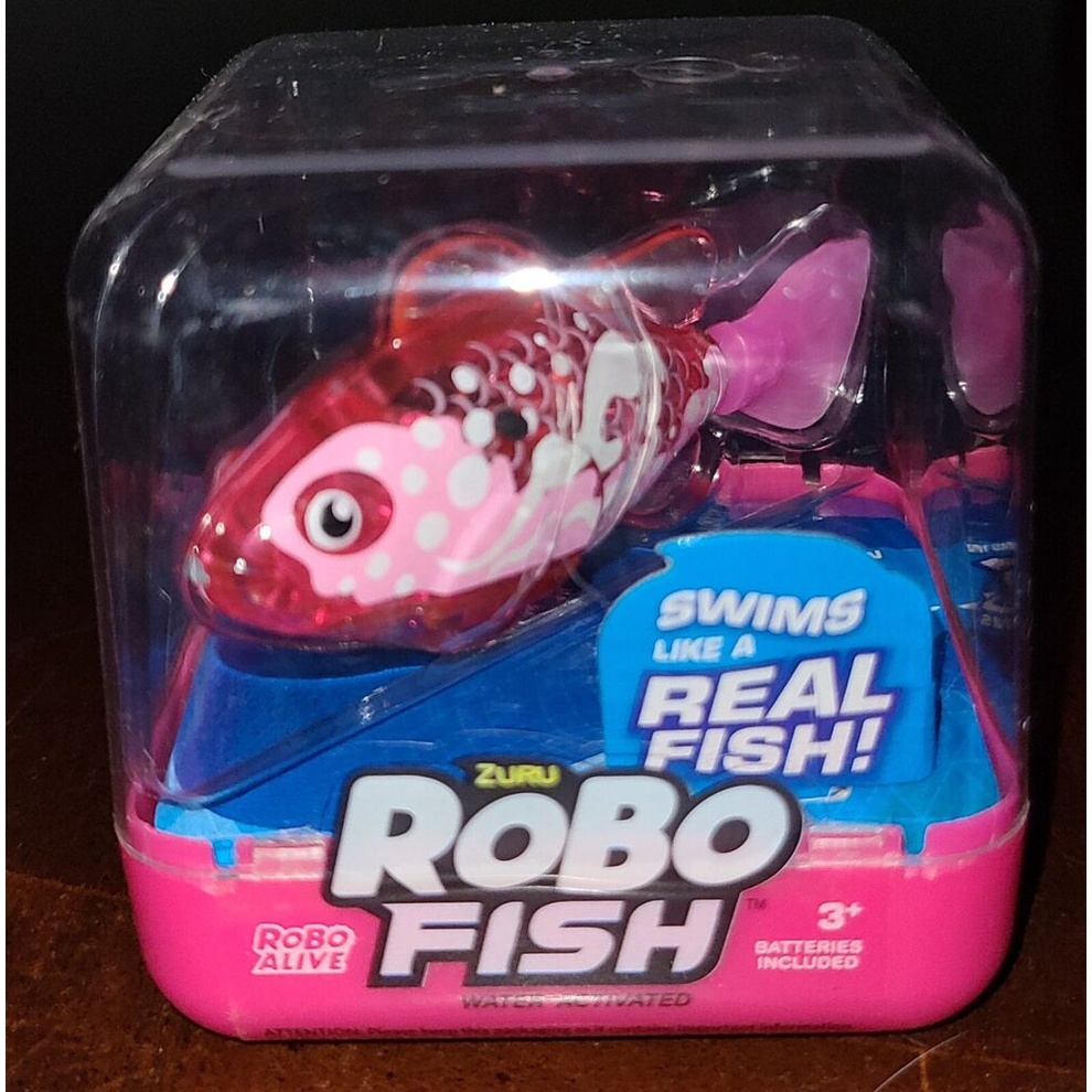 Zuru Robo Alive Little Fish Pink Robotic Pet Figure [Version 2 ...