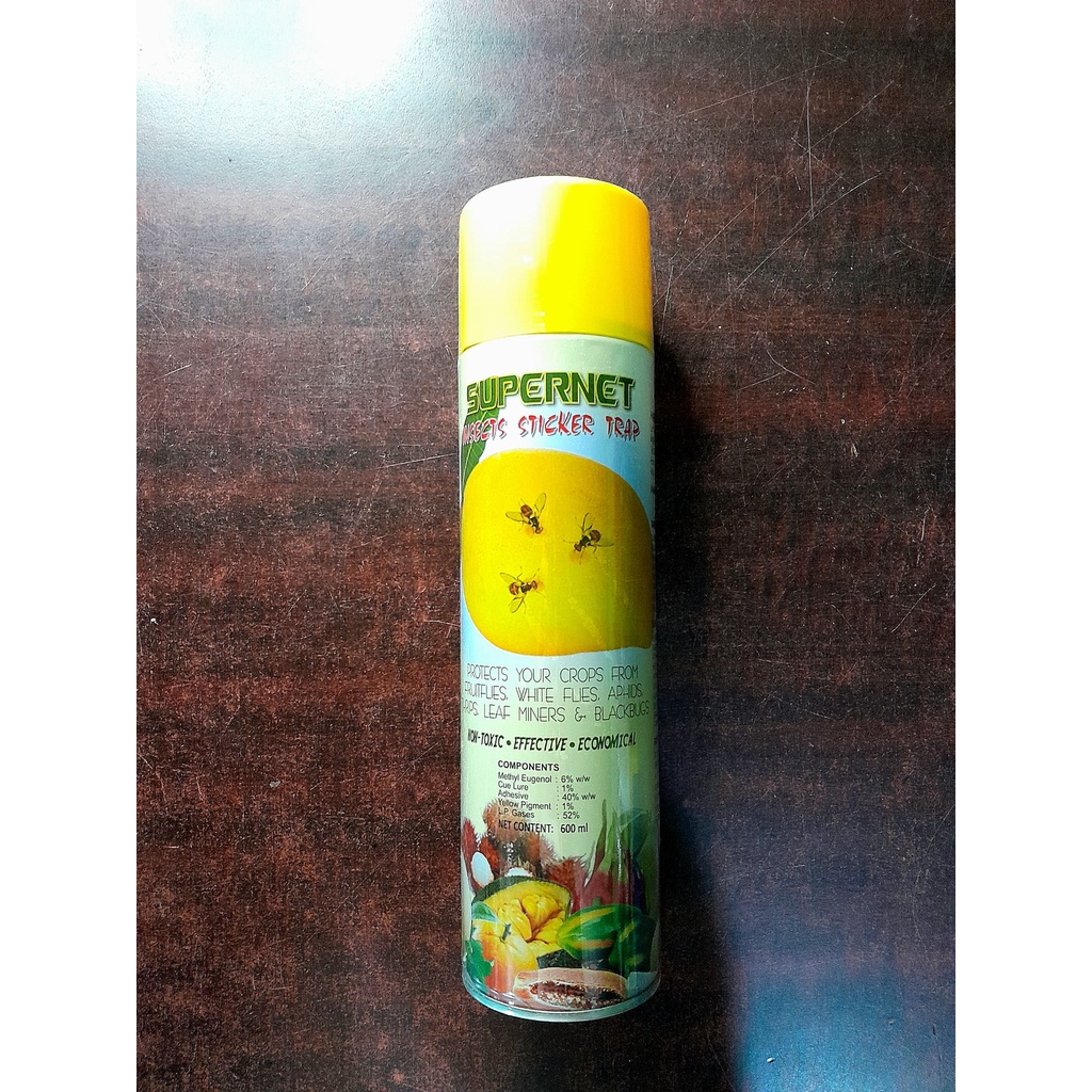 SUPERNET FRUITFLY STICKY SPRAY CAN INSECTICIDE (600 mL) HARBEST ...