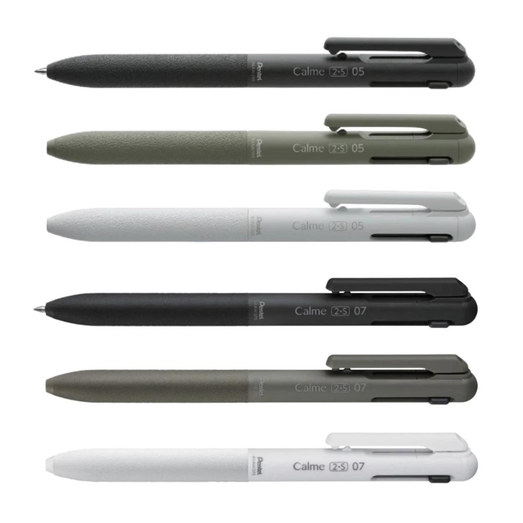 Pentel Calme 2+S Multi Monochromatic Silent Ballpoint Ink Pen 0.5mm 0 ...
