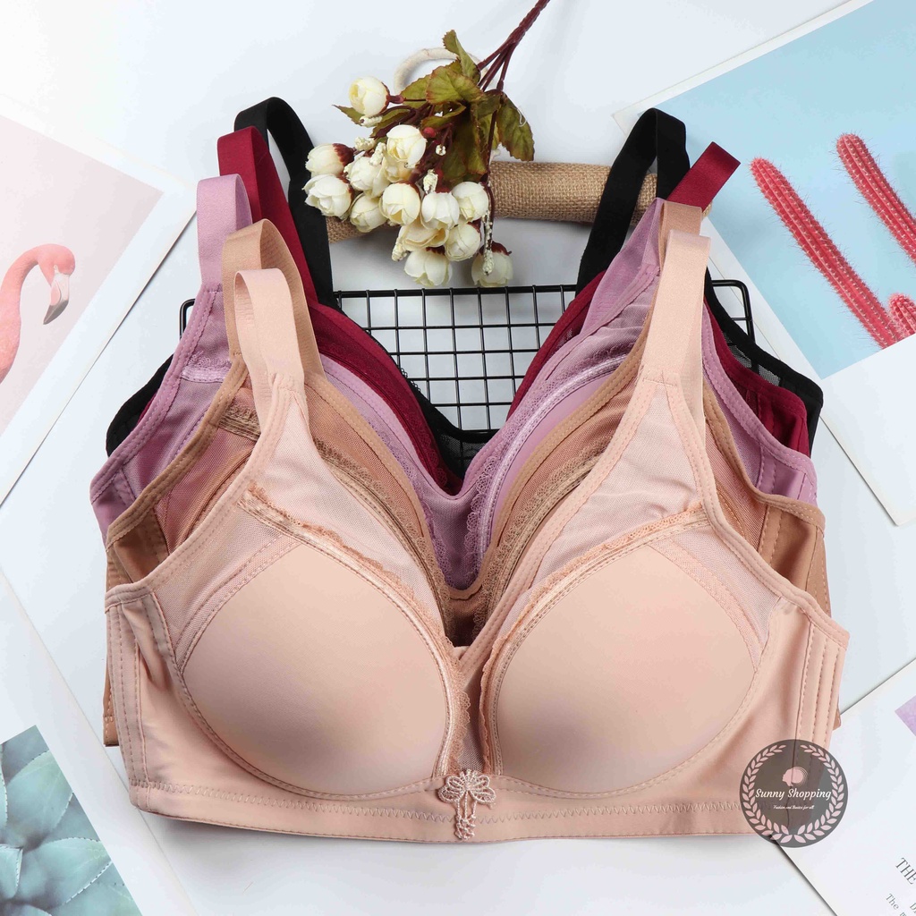 Sunny Cup B Non-wire bra Size: 36-42B #1018 | Shopee Philippines