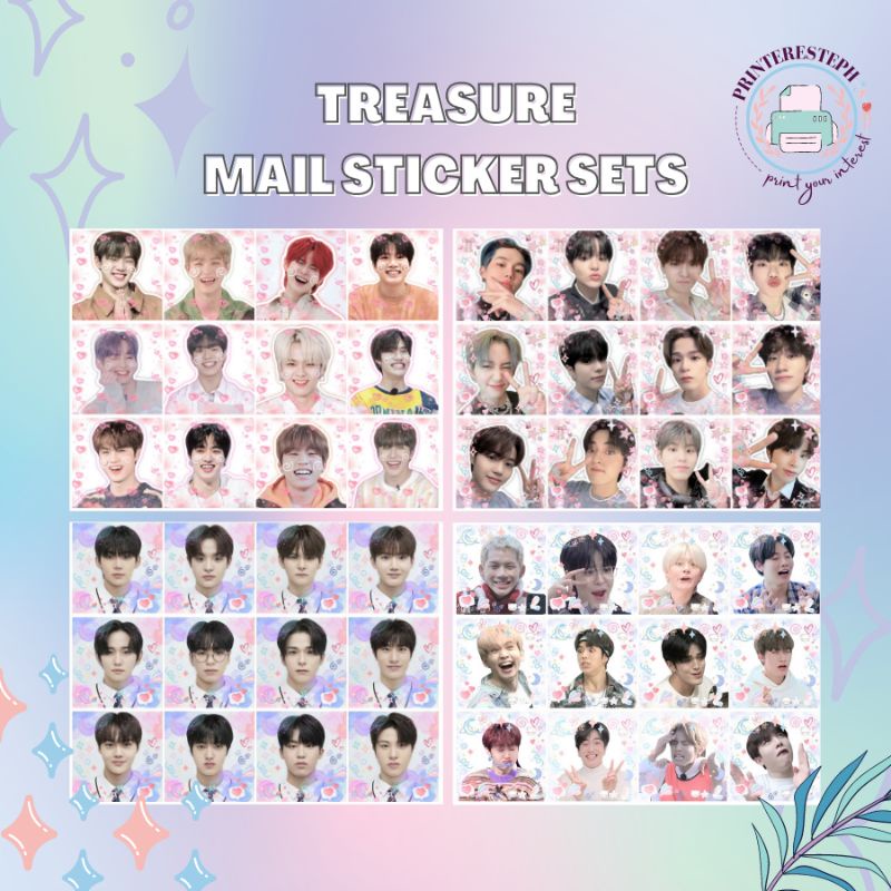 treasure mail sticker sets for packaging | 12 & 24 pcs. set | READ ...