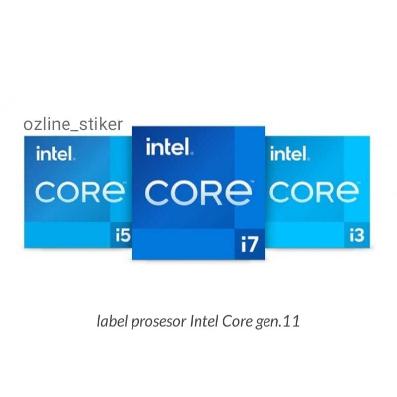 Sticker intel gen 11-12 core i3, i5, i7, i9 | Shopee Philippines