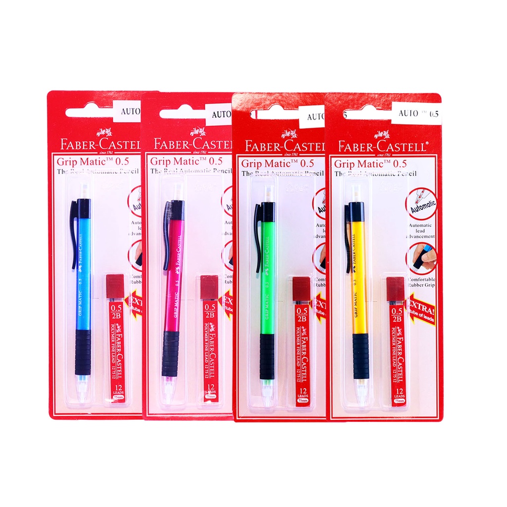 Faber-Castell Auto (Grip Matic) 0.5 Mechanical Pencil Blister Card ...