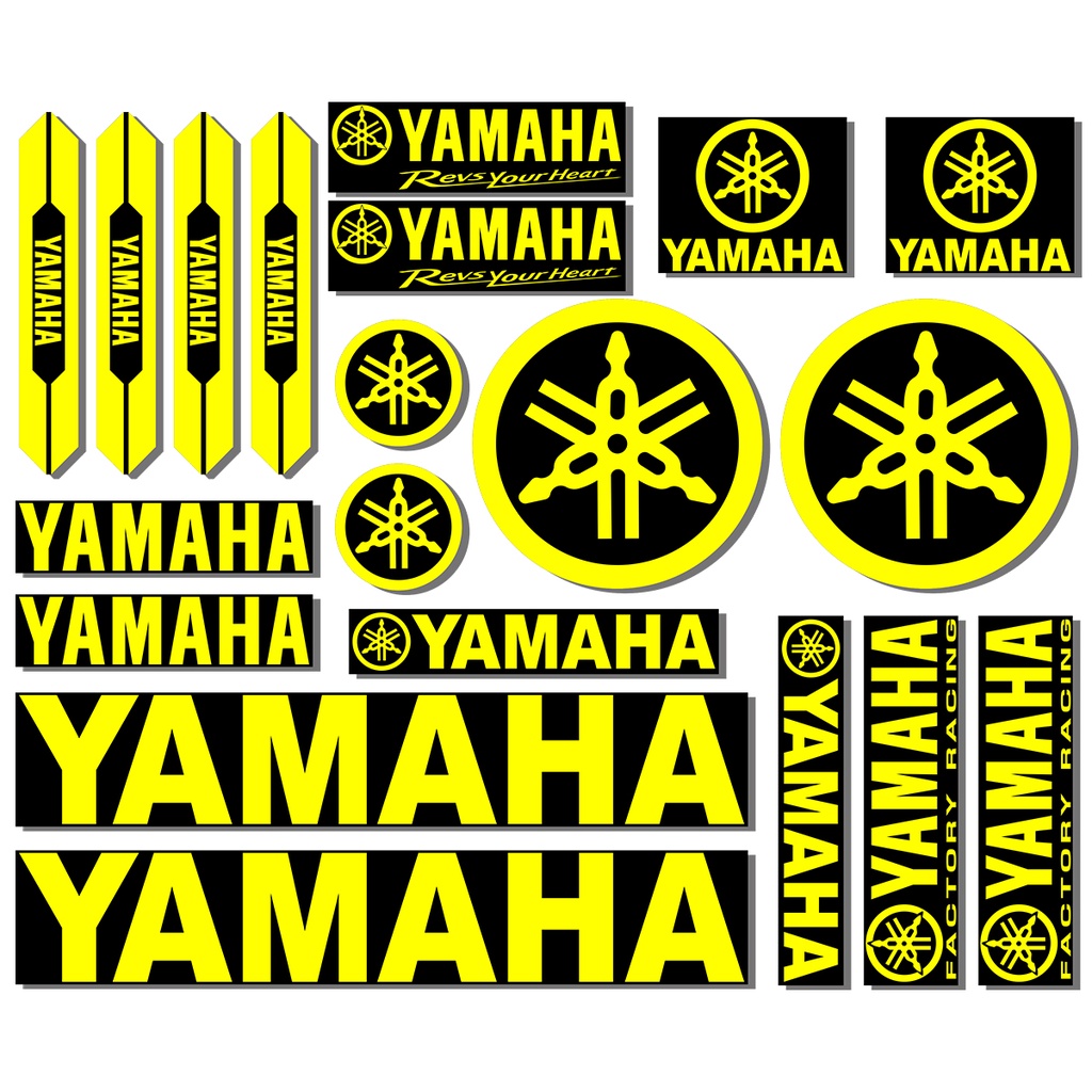 Honda yamaha reflective sticker for motorcycle car body helmet stickers ...