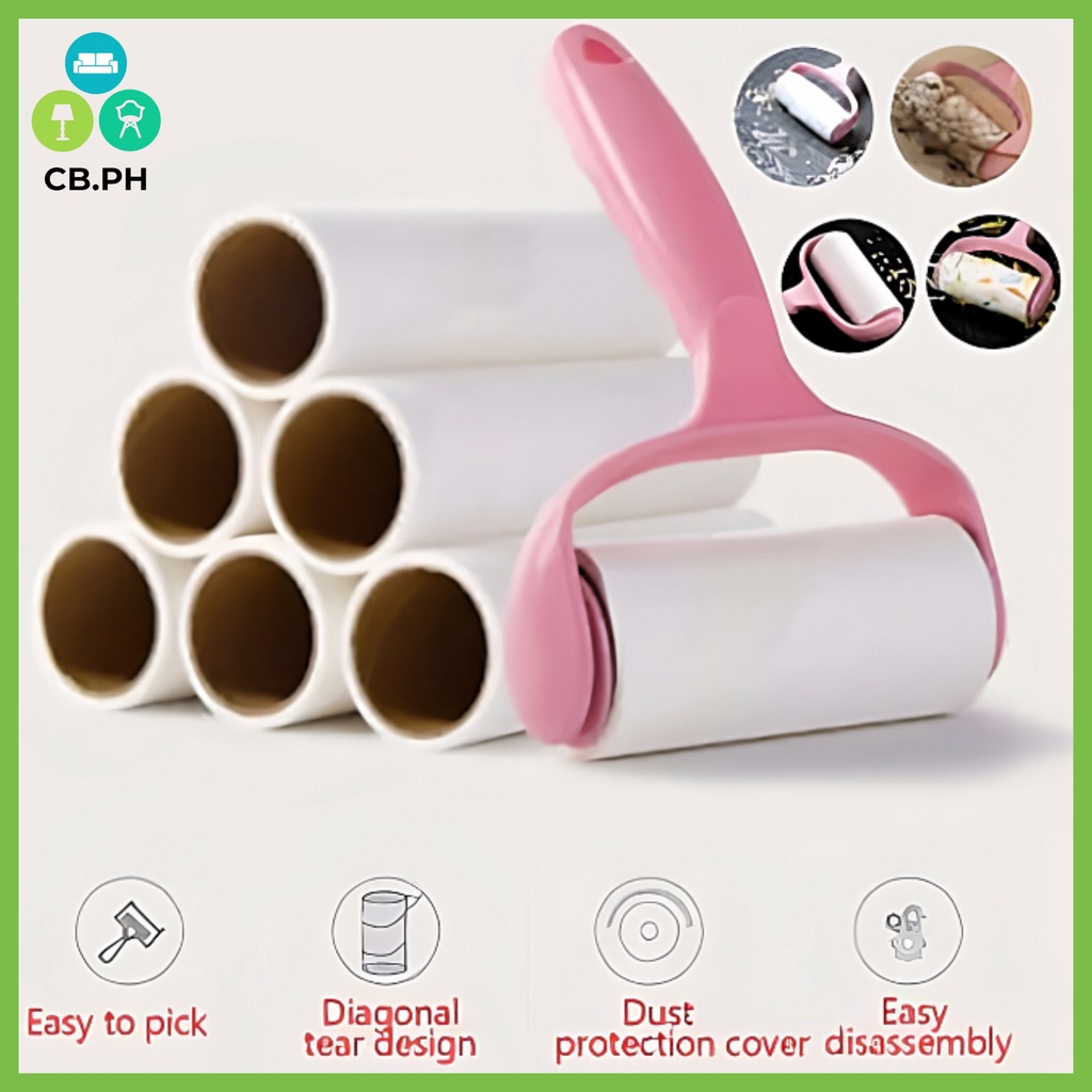 CB.PH Sticky Roller Sticky Dust Paper Tearable Adhesive Brush Clothes ...