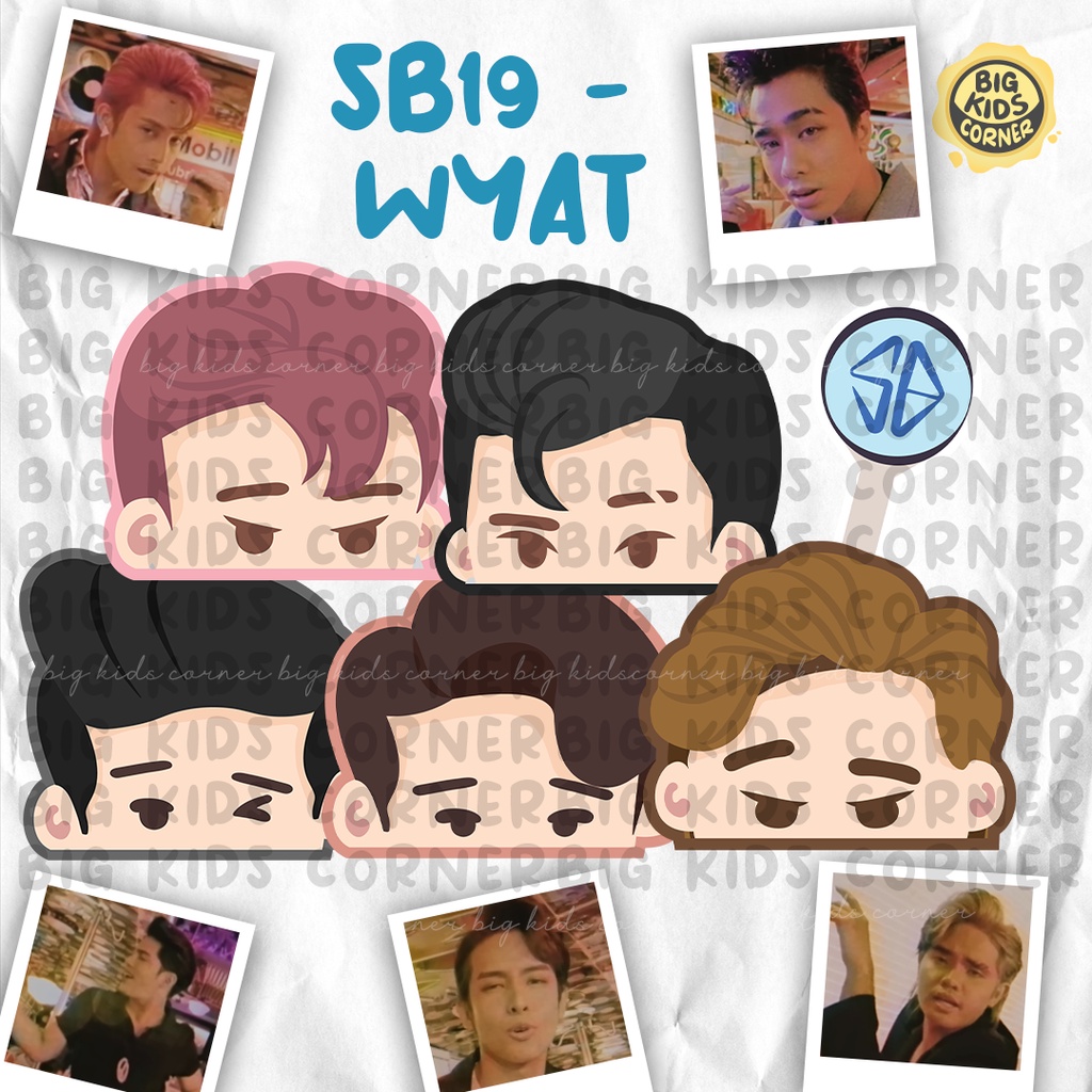 SB19 Mahalima - WYAT (Where You At) Peeker Version Stickers | Big Kids ...