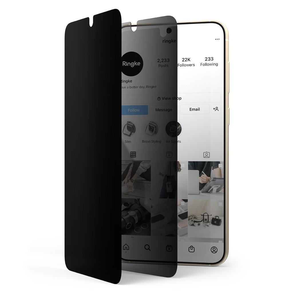 Ringke Screen Protector For Galaxy S23 Plus S23 Privacy Glass Full ...