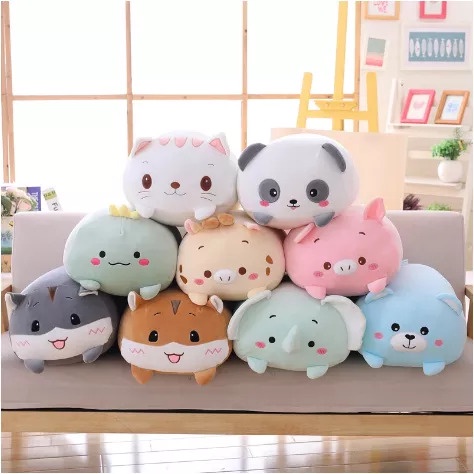 Animal Plushie Stuffed Toy Cartoon Panda Squishmallows soft fluffy toy ...