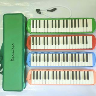 Melodica Horn 37 Keys Wind Instrument with Hard Case Blue,Pink, Red ...