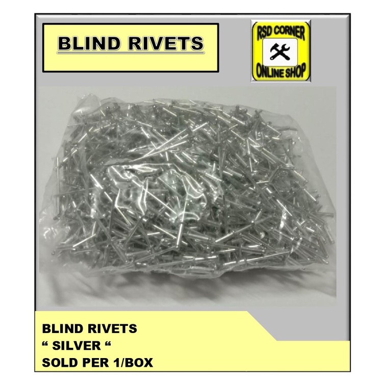 BLIND RIVET SILVER ( SOLD PER BOX) | Shopee Philippines