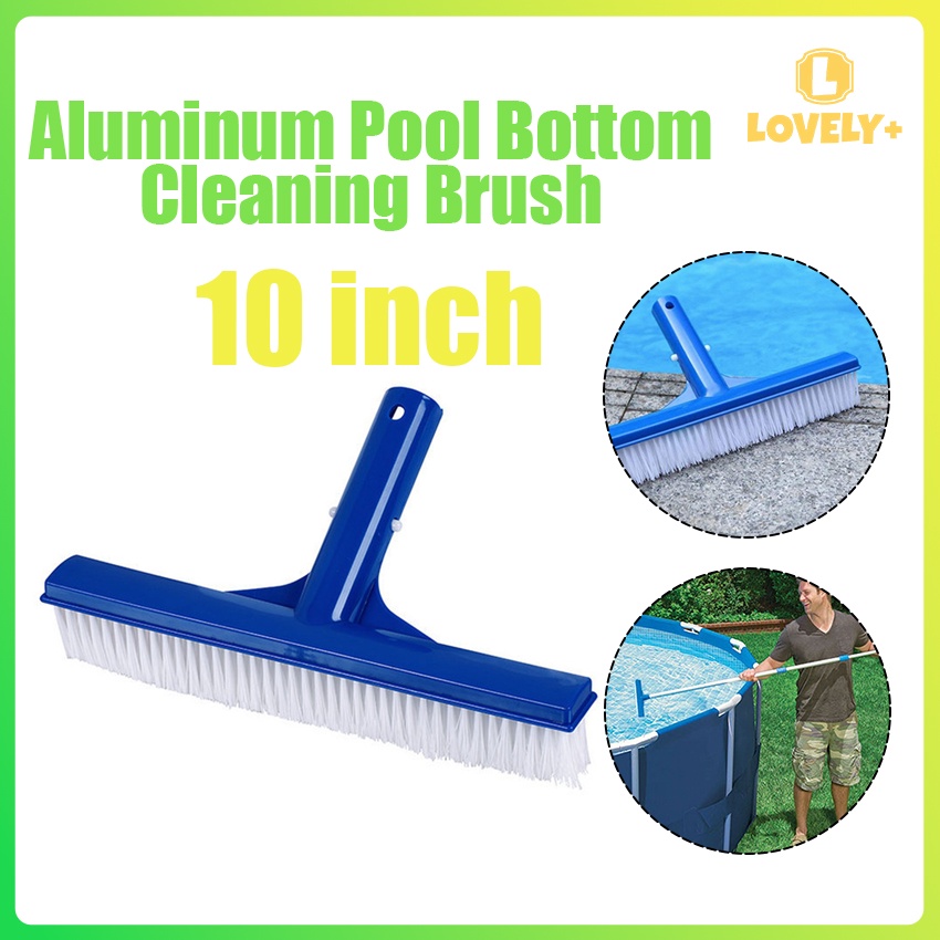10Inch Outdoor Swimming Pool Brush Handheld Cleaner Pool Bottom Wall ...
