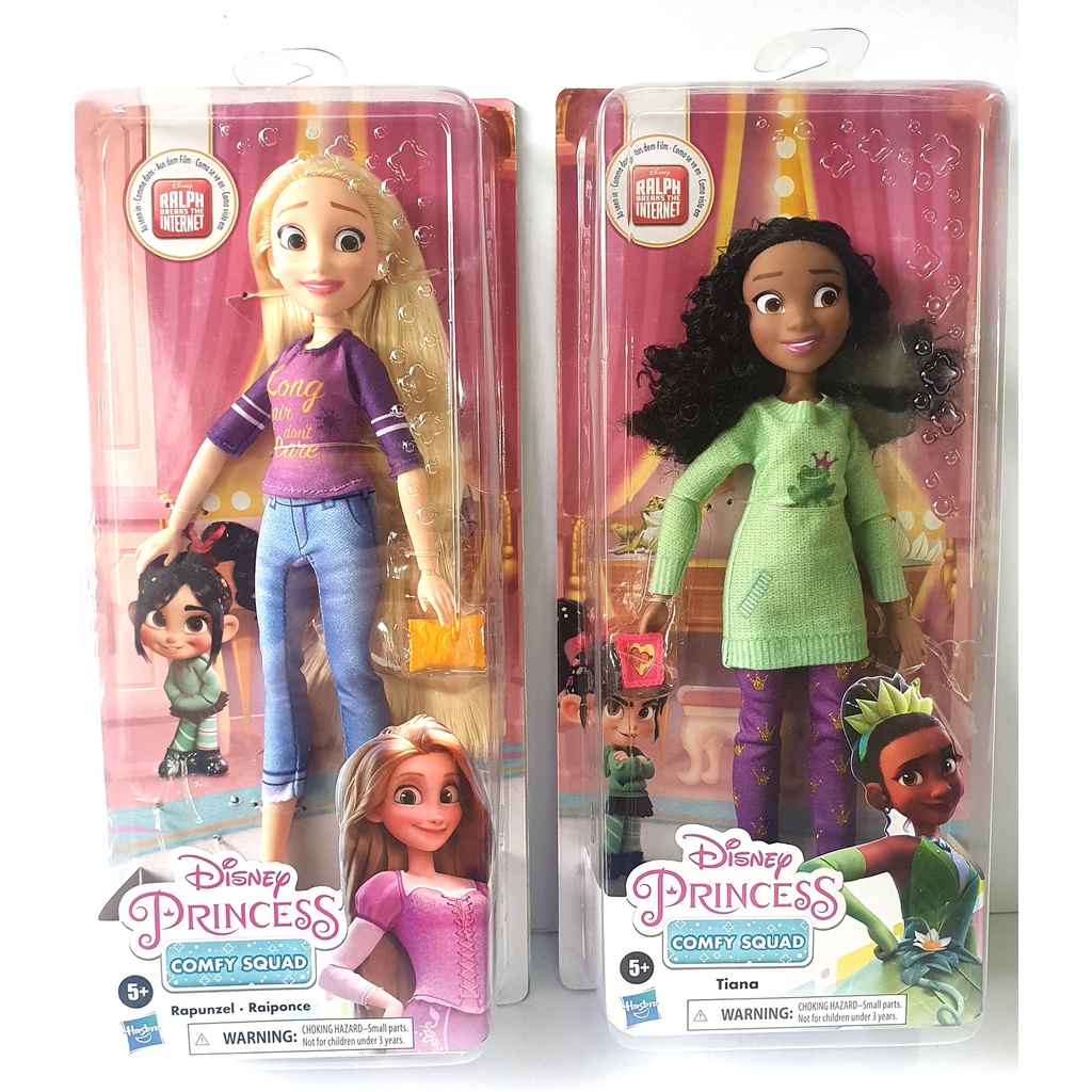 Disney Princess NEW Comfy Squad 1-Rapunzel 2-Tiana Doll Ralph Breaks ...
