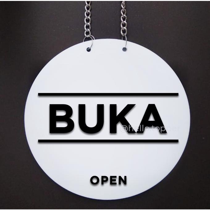Classic Acrylic Sign Board | Open Closed Embossed | Open Close Board ...
