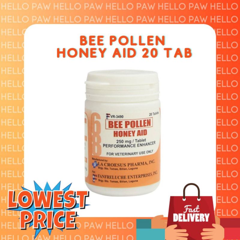 Bee Pollen Honey Aid 20 Tabs | Shopee Philippines