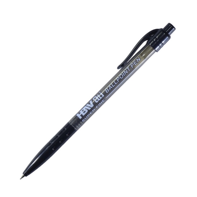 1 Pc HBW Ati-18 Super Fine Black Blue Red Ballpoint Pen 0.5mm | Shopee ...