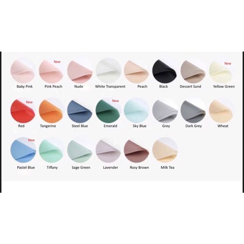 (5 Sheets) Plain Flower Bouquet Paper Full Color Cellophane Florist ...