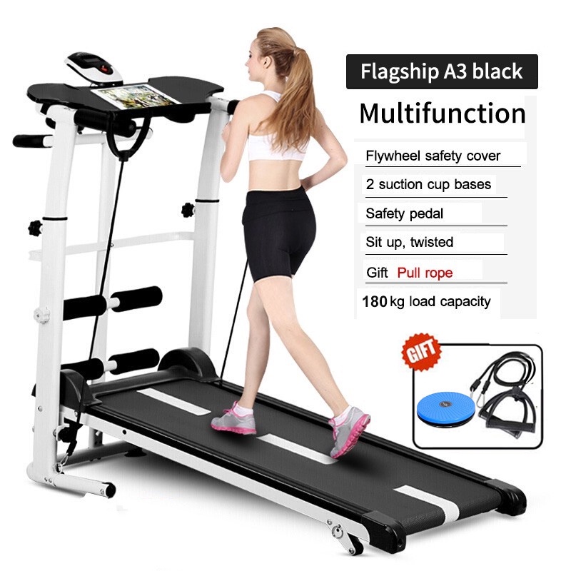 Treadmill Multifunctional Manual Treadmill, Foldable Walking Machine ...